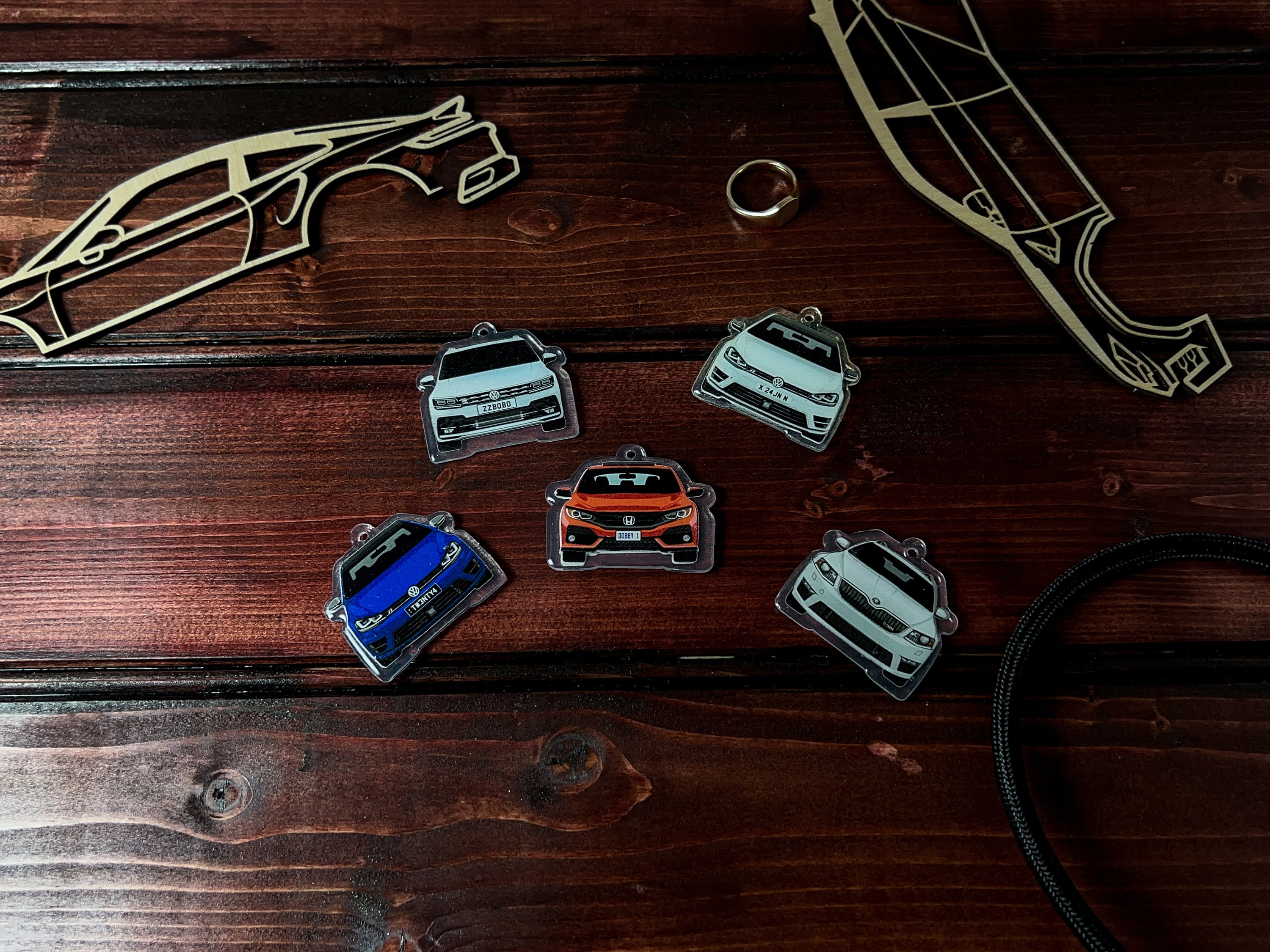 Custom Handmade VW Golf R GTI Shrink Plastic Keychain/keyring - Etsy UK