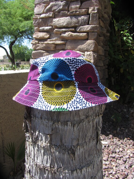 The WONDER Bucket Hat Multi-colored Ankara Bucket Hat - Etsy
