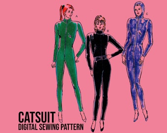 Catsuit Pattern - Etsy