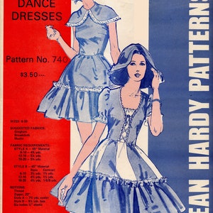1970s Square Dance Dresses Digital Sewing Pattern // Vintage Sewing ...