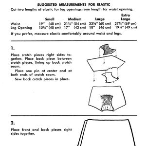 PDF // 1970s Girdle Sewing Pattern // Size S XL // Designed to Use ...