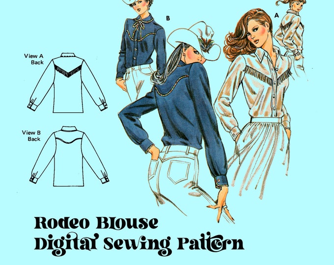 Folkwear Five Frontier Shirts Sewing Pattern 212 Cowboy/western Style ...