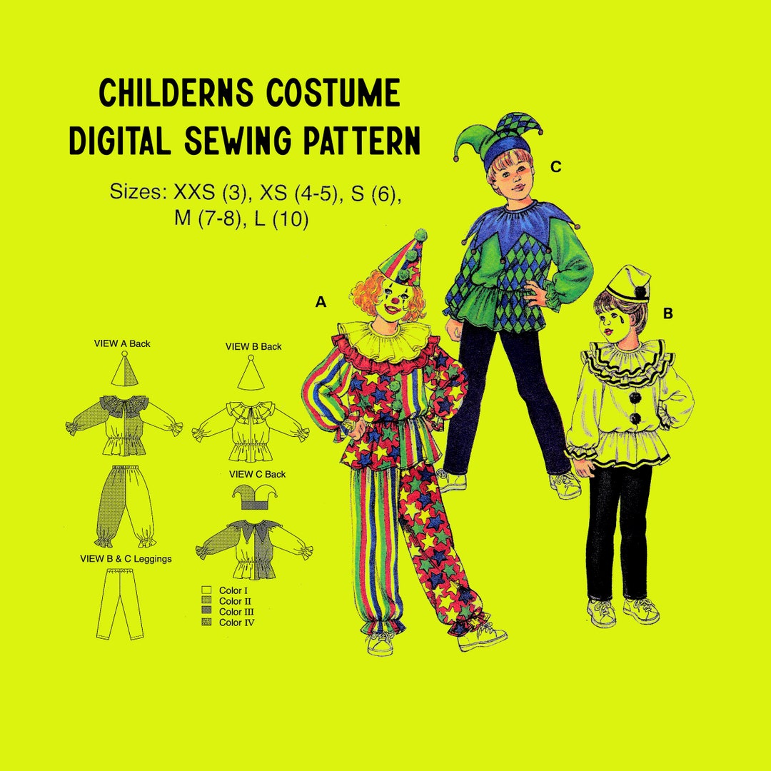Kids Halloween Sewing Pattern // Sizes 3 - 10 // Kwik Sew 2906 ...