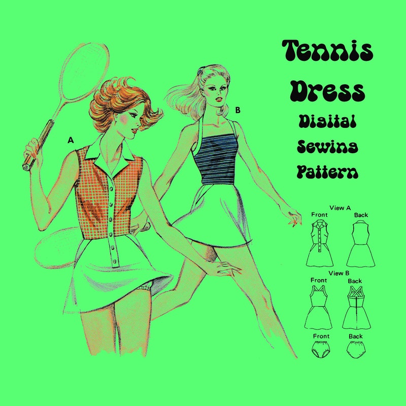 Tennis Dress Pattern - Etsy