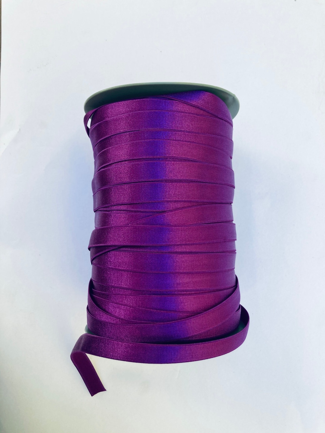 1/2 in Bright Purple // Bra Strap Satin Elastic // Soft Elastic // 10 ...