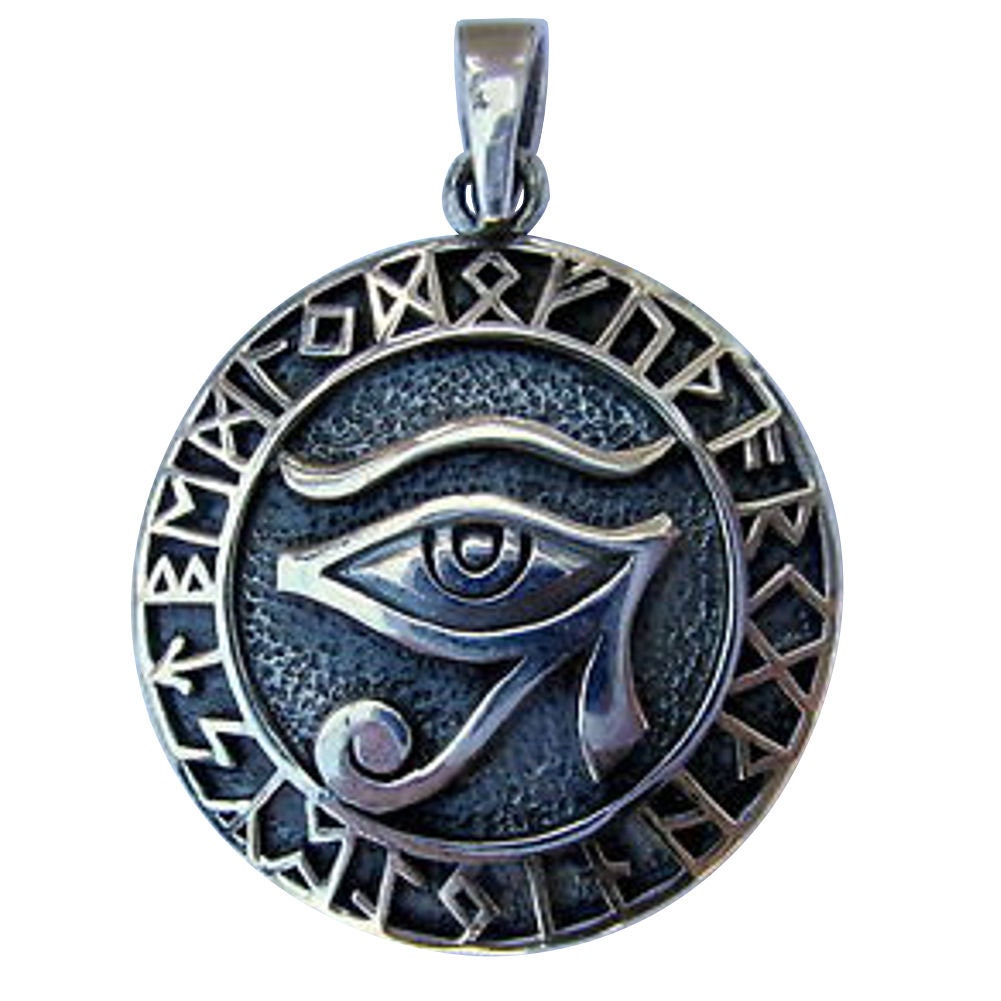 Sterling Silver Eye Of Ra Pendant | Etsy