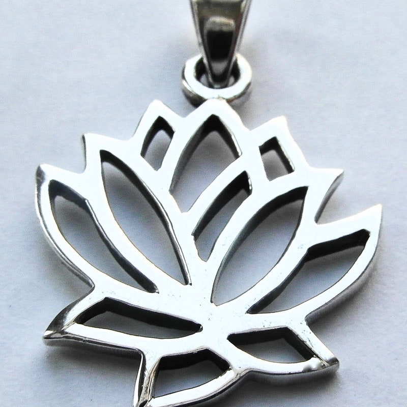 Lotus Flower Pendant - Etsy