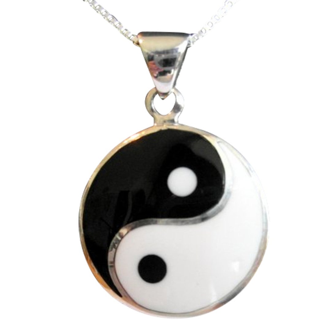 Sterling Silver 925 Ying Yang Pendant - Etsy