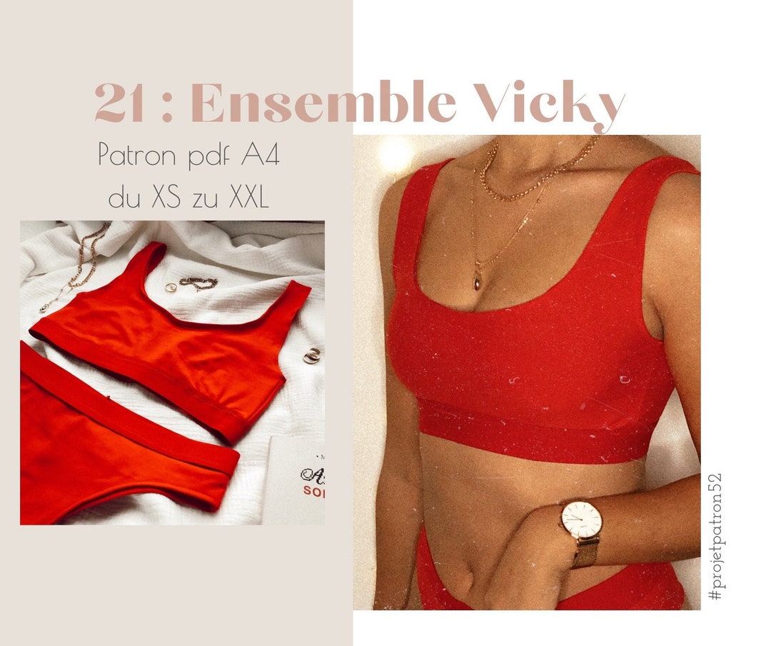 021 Vicky Set A4 PDF PATTERN in French Only - Etsy