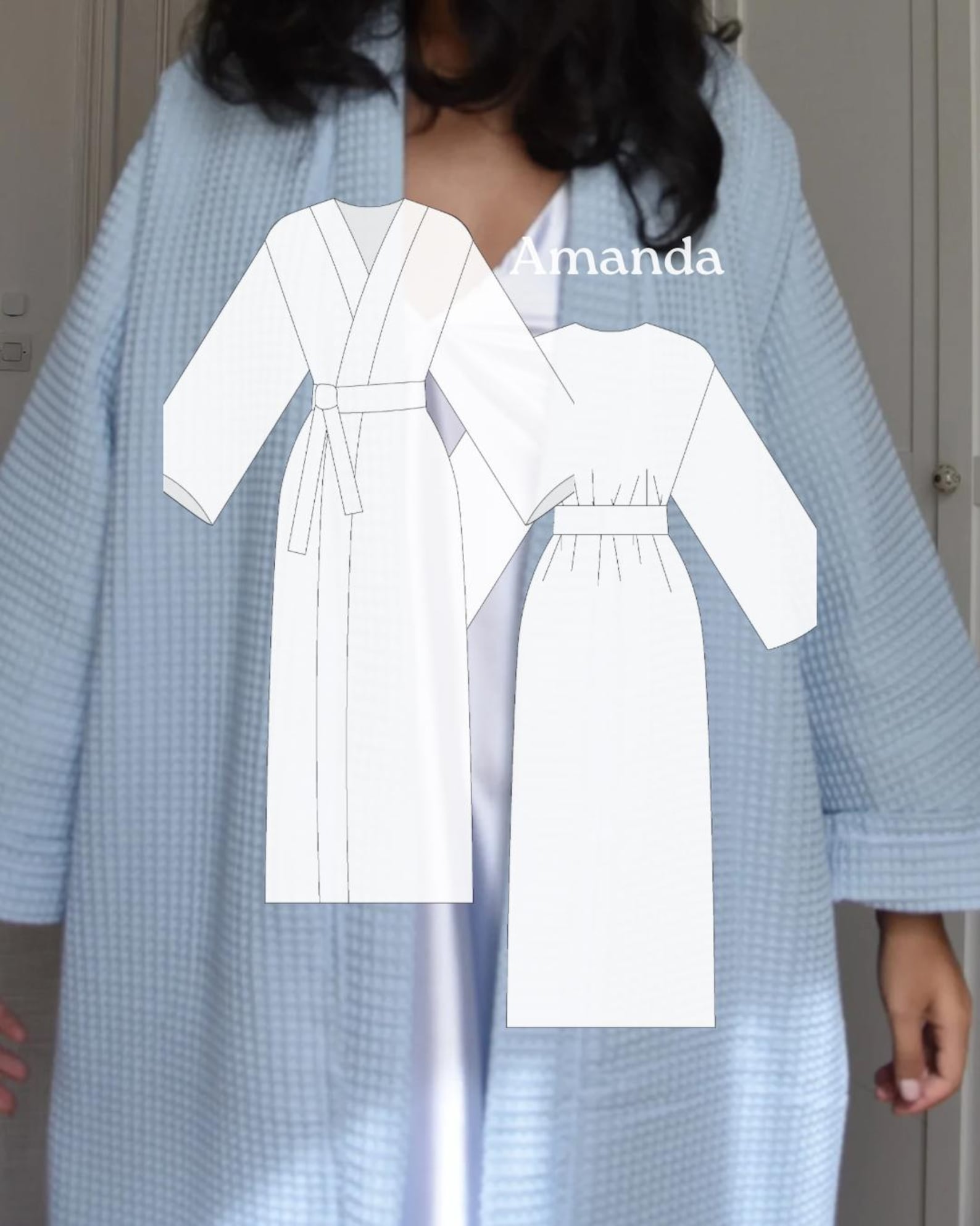 Amanda Bathrobe - A4/A0 French Pattern - Etsy