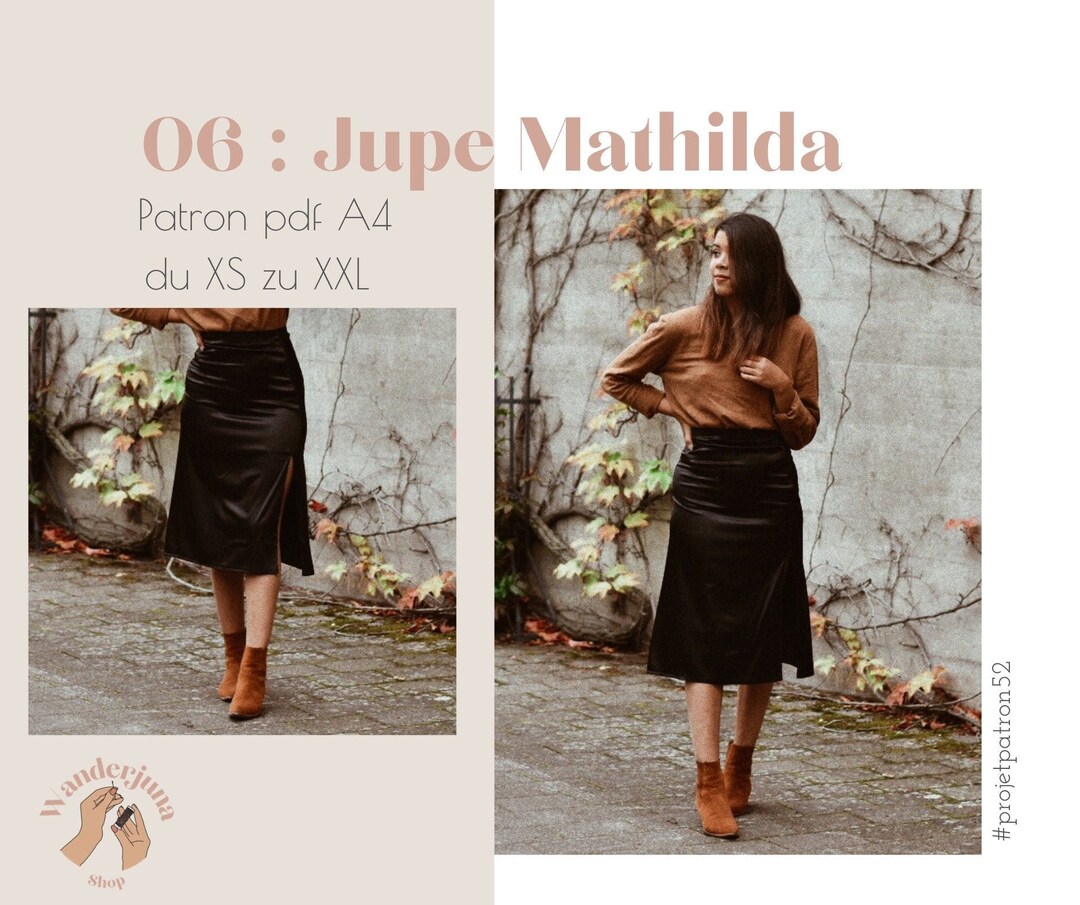 006 Mathilda Skirt PDF PATTERN in French Only - Etsy