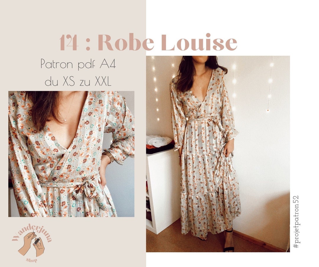 014 Louise Dress A4 PDF PATTERN in French Only - Etsy