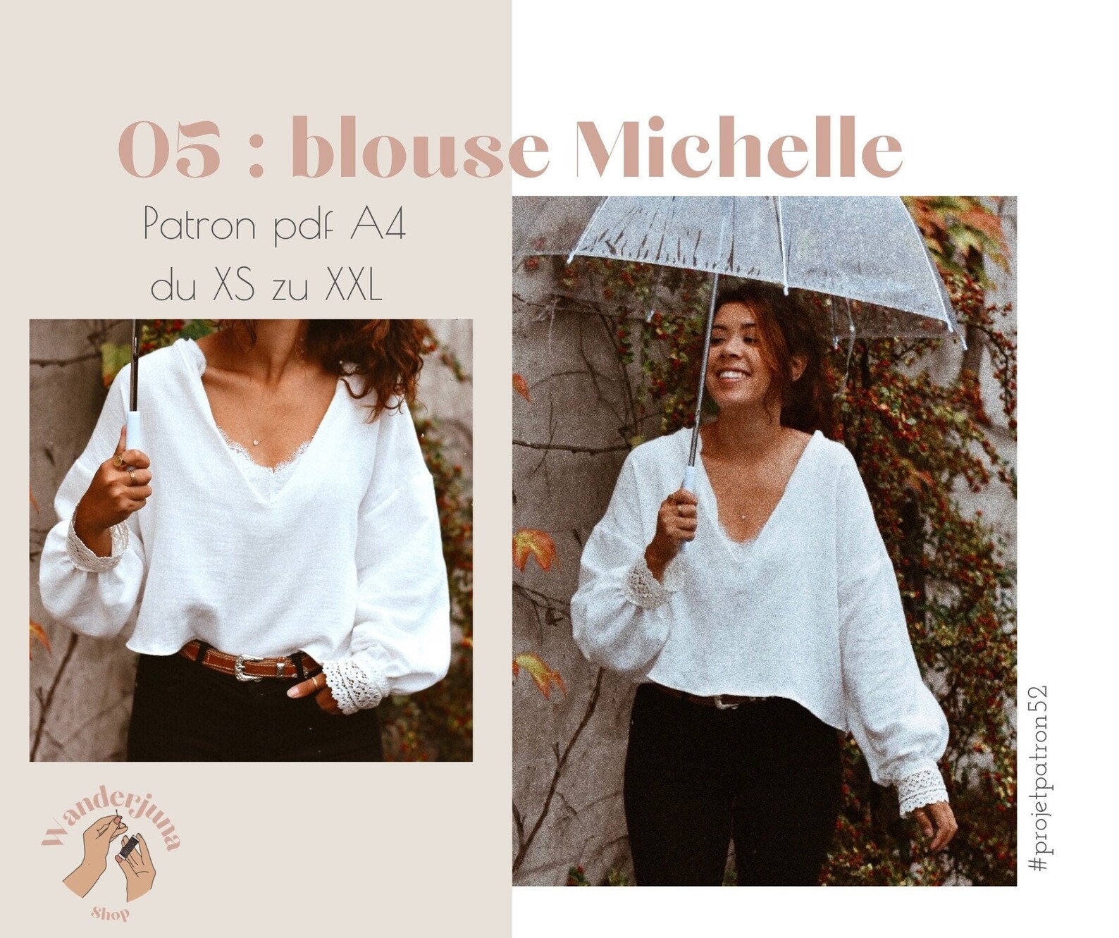005 Blouse Michelle PATRON PDF | Etsy France
