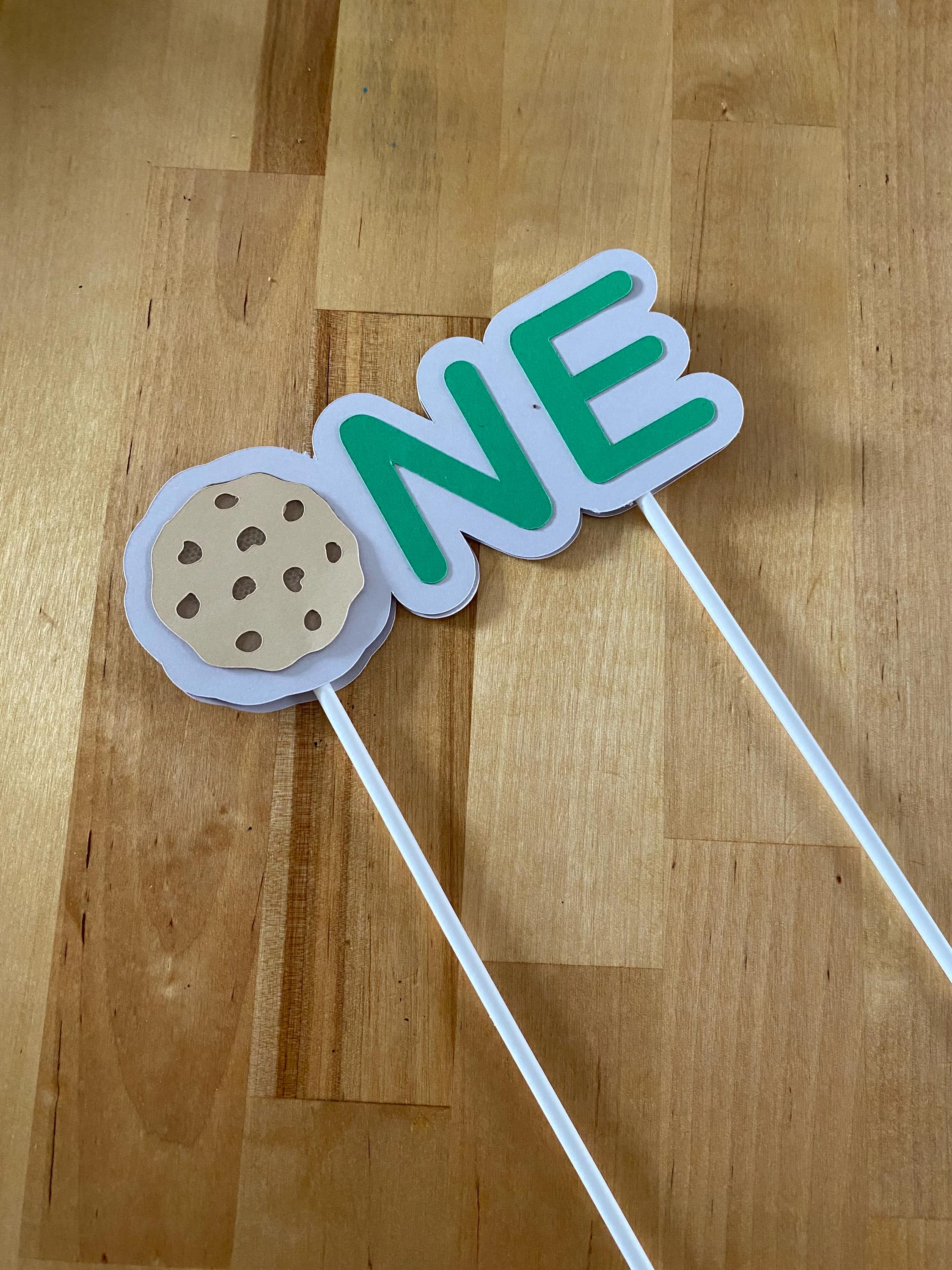 ONE Cookie Themed Cake Topper - Etsy