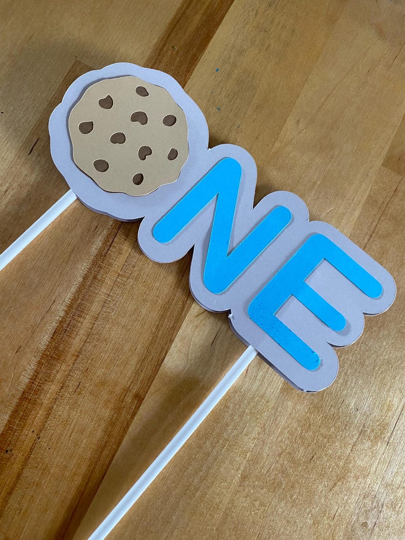 ONE Cookie Themed Cake Topper - Etsy
