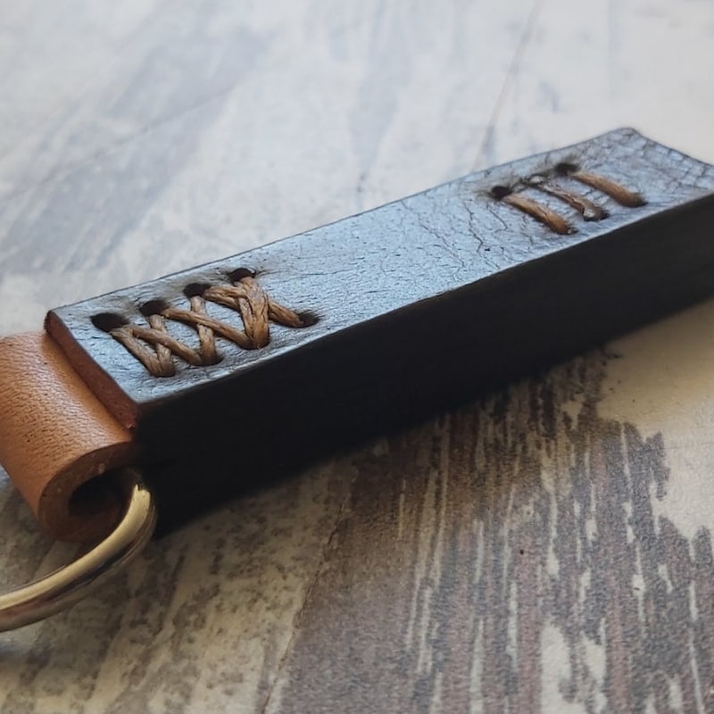 Leather Key Fob - Etsy