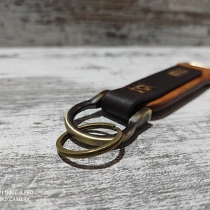 Leather Key Ring,leather Key Ring Bracelet,leather Keychain,leather Key ...