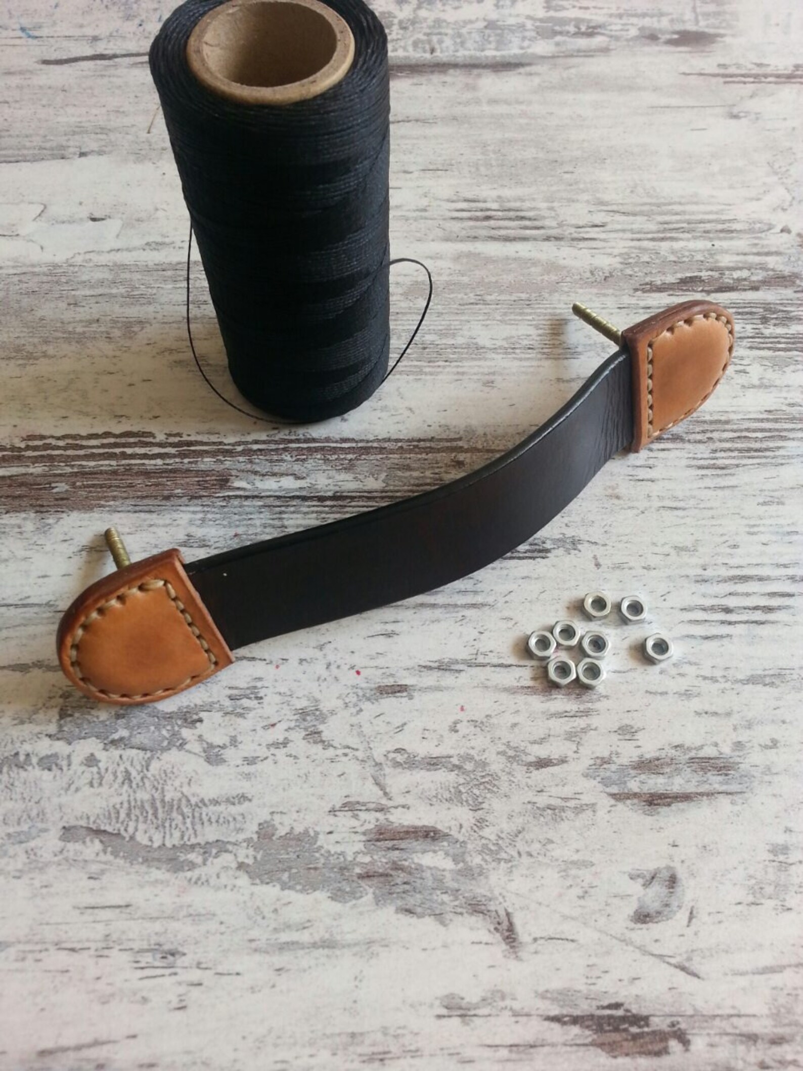 Leather Drawer Handles Knopf Knob Leather Drawer - Etsy