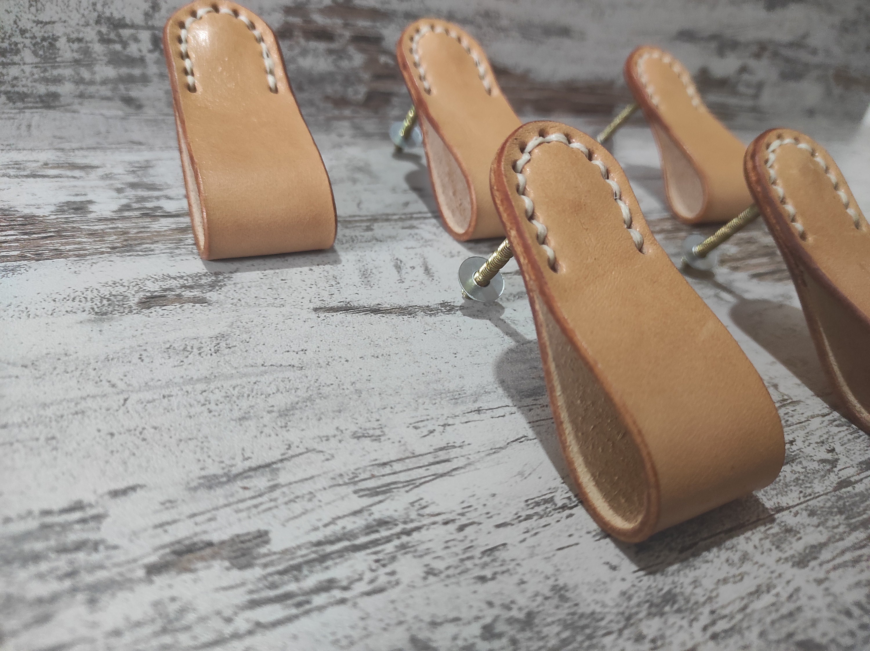 Leather Drawer Handles Knopf Knob Leather Drawer | Etsy