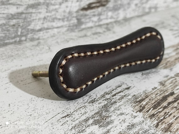 Leather Drawer Handles Knopf Knob Leather Drawer | Etsy