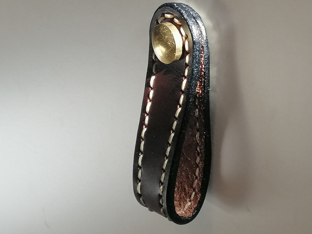 Leather Drawer Handles, Knopf, Knob, Leather Drawer Pulls,handles ...