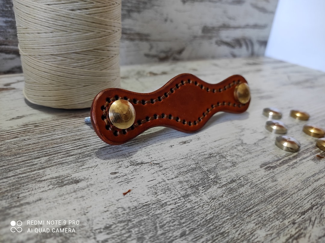 Leather Drawer Handles, Knopf, Knob, Leather Drawer Pulls,handles ...