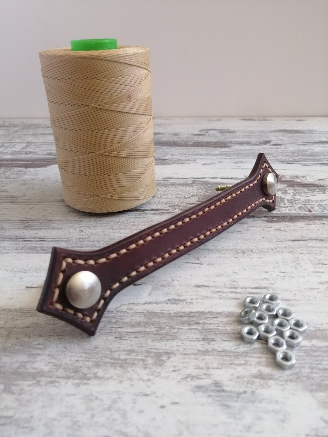 Leather Drawer Handles, Knopf, Knob, Leather Drawer Pulls,handles ...