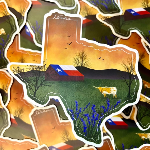 Texas State Parks Stickers - Etsy