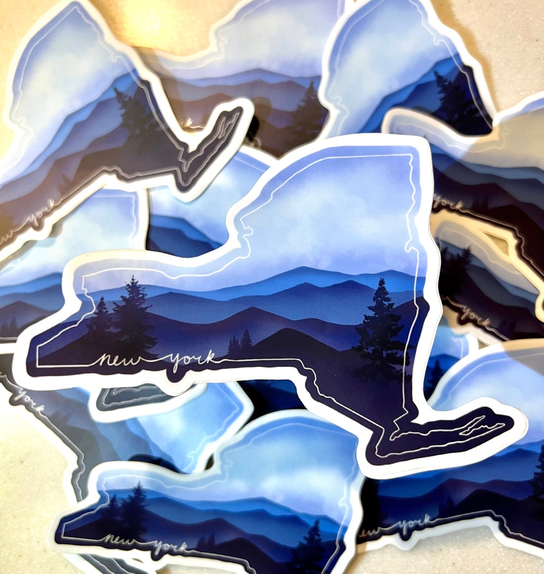 New York Landscape Waterproof Sticker | NY State Sticker | Decal ...