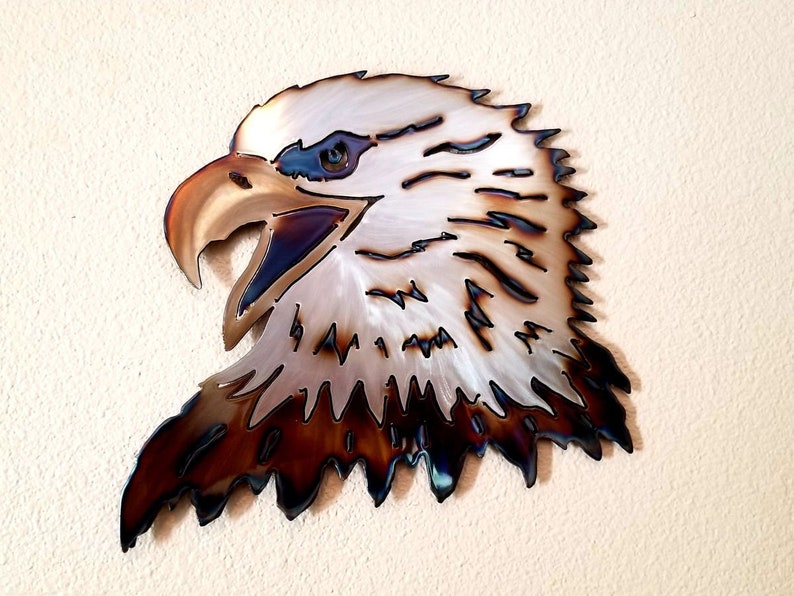 Bald Eagle Head Metal Wall Art - Etsy