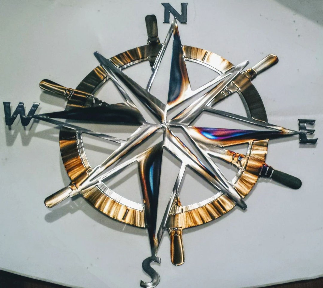 Metal Nautical Compass Rose - Etsy
