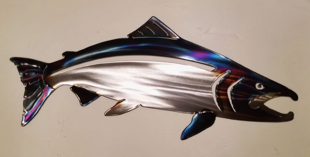 Metal Salmon - Etsy