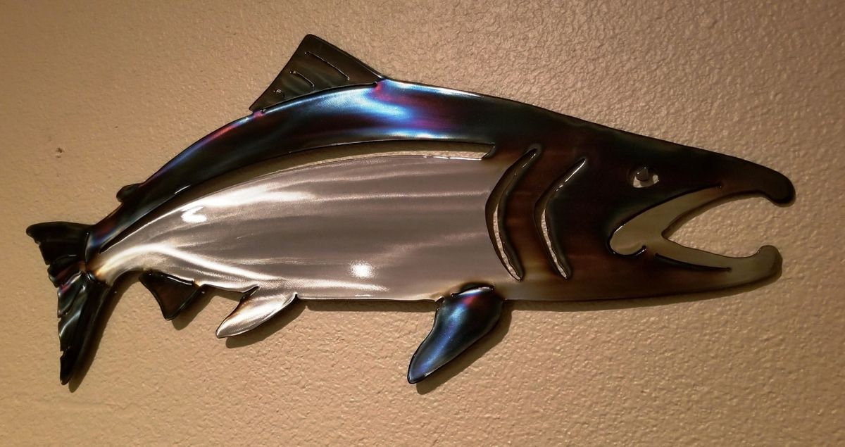 Metal Salmon - Etsy