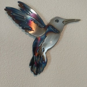 Hummingbird Metal Art - Etsy