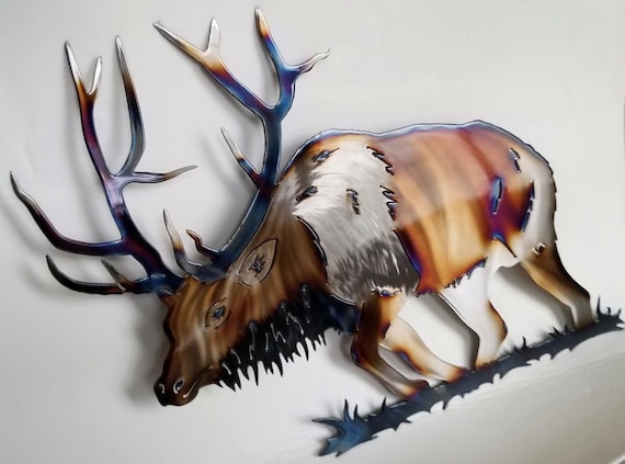 Elk Charging | Etsy