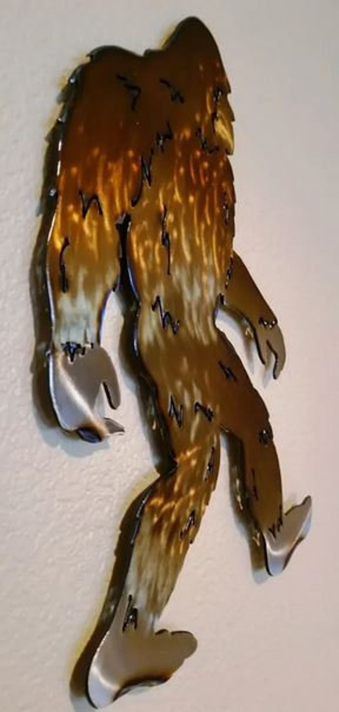 Bigfoot Sasquatch Torched Metal Art - Etsy