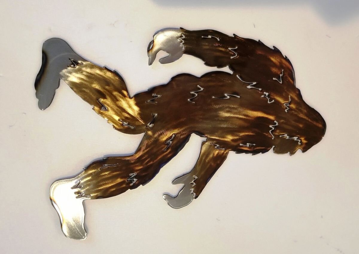 Bigfoot Sasquatch Torched Metal Art - Etsy