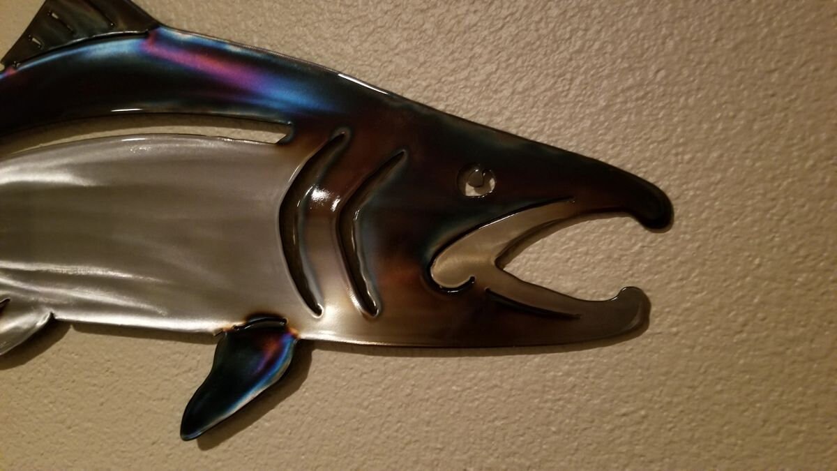 Metal Salmon - Etsy