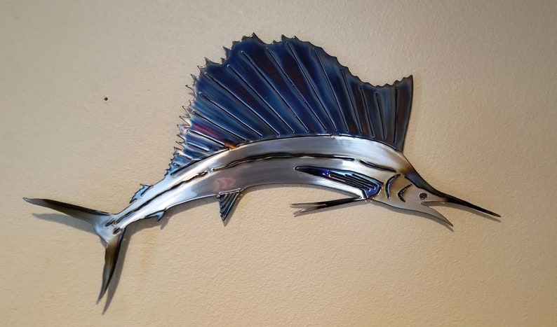Metal Sailfish Wall Art - Etsy