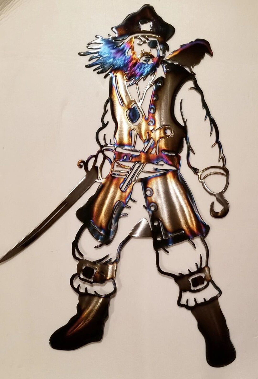 Torched Pirate Metal Wall Art - Etsy