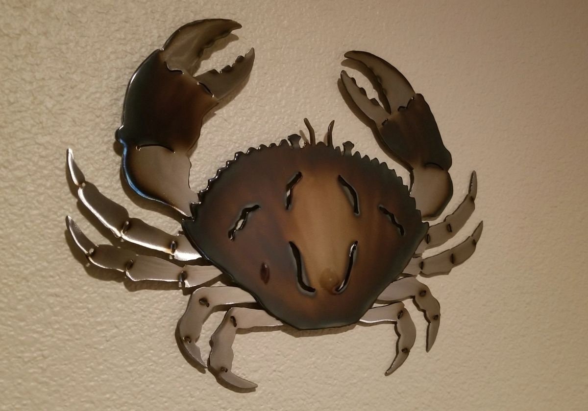 Dungeness Crab Metal Art - Etsy