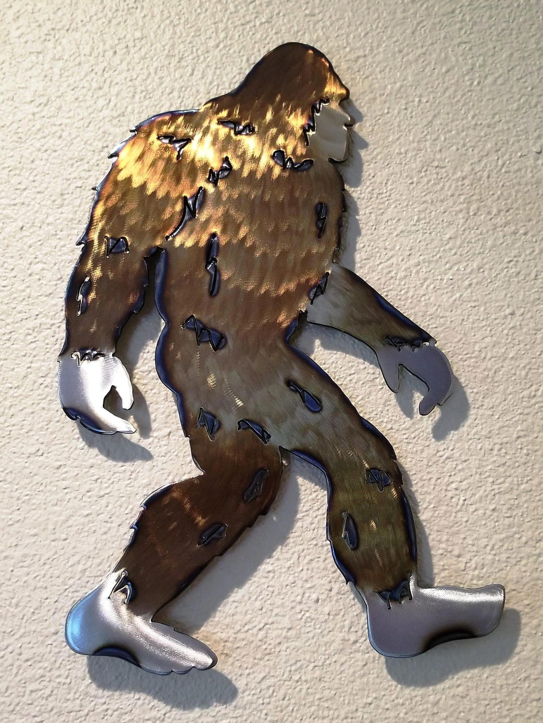Bigfoot Sasquatch Torched Metal Art - Etsy
