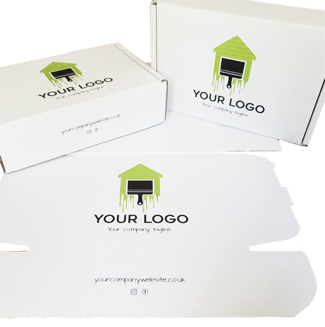 40 Custom Printed Boxes With Your Logo or Design. Screen - Etsy