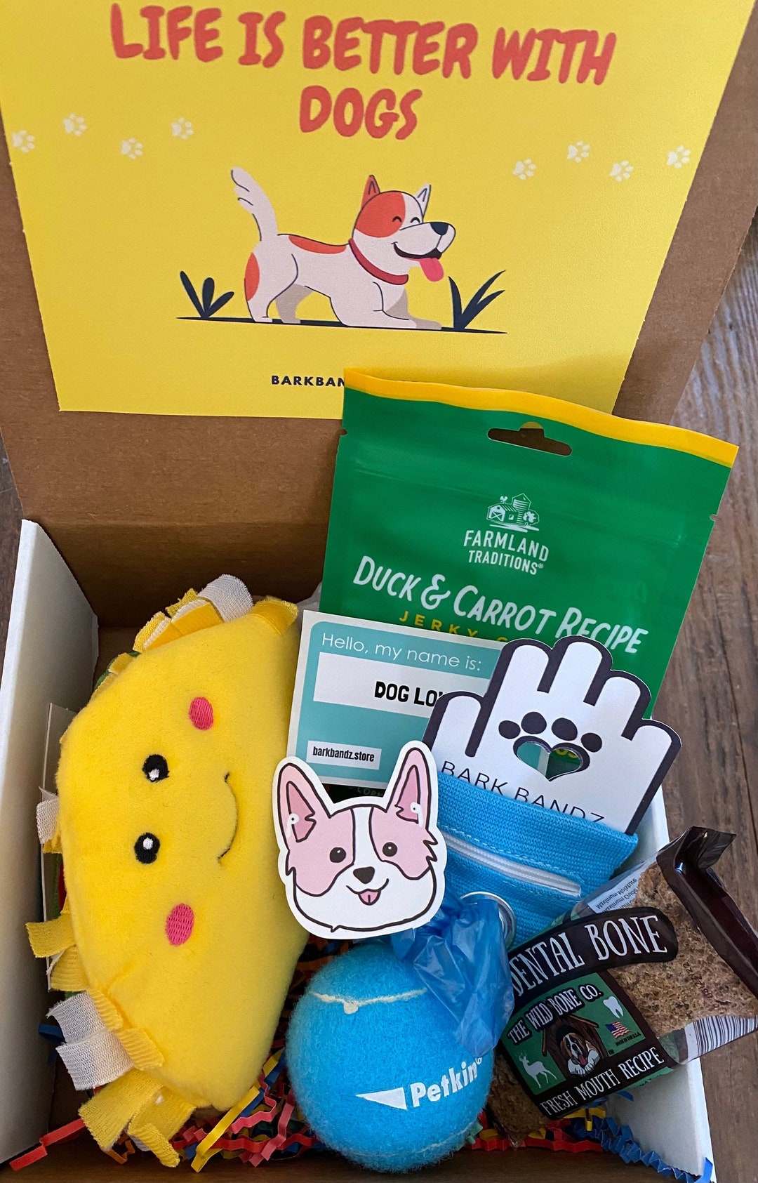 Gift Boxes for Dogs- Gifts for New Puppy | Fun Dog Toys | Gift Baskets ...