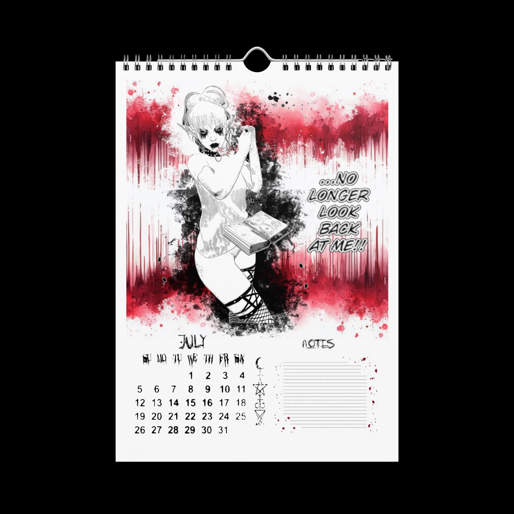 Wall Calendar 2026. Satanic. Goth. Creepy. Horror. - Etsy