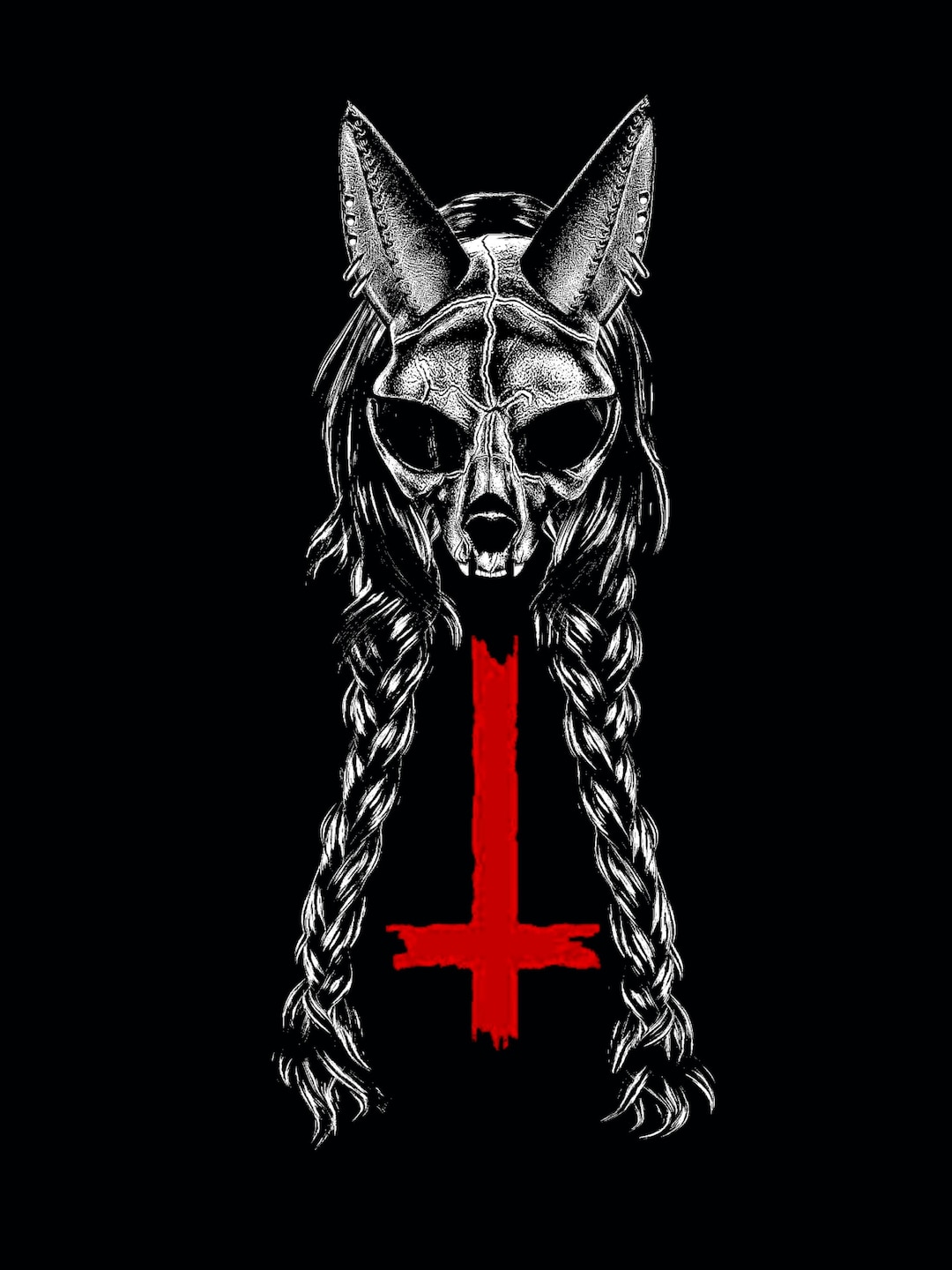 Satanism Decor. Goth Art Print. Dark Art. A4. - Etsy