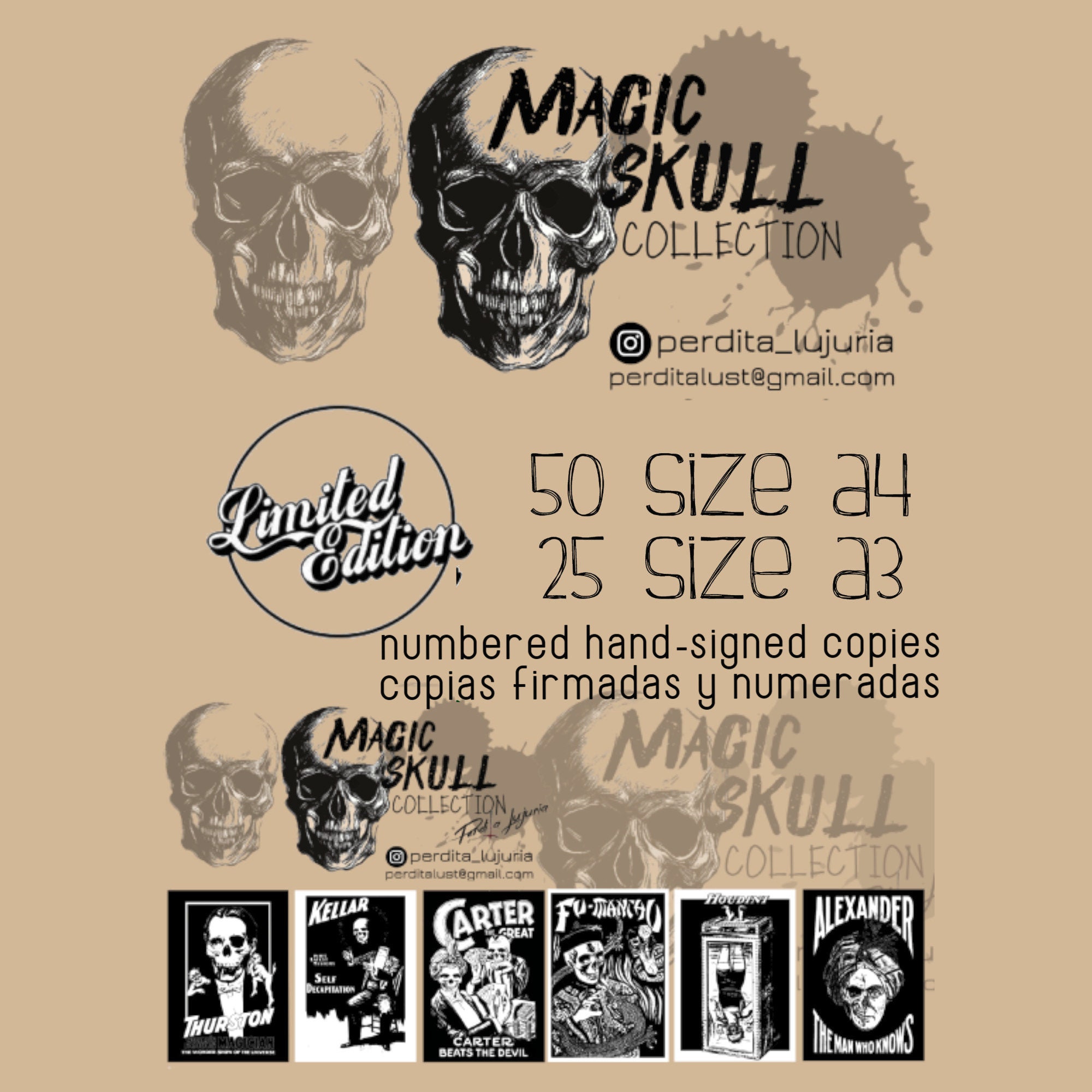 Skull Fu Manchu LIMITED EDITION - Etsy España