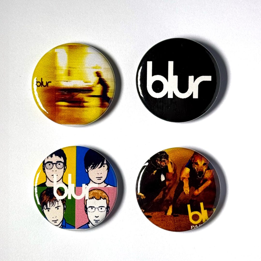 Blur 25mm Button Badges / Blur / Parklife - Etsy