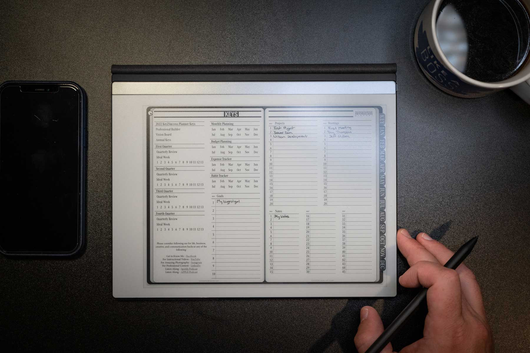 2022 Digital Planner for Remarkable & Supernote Key2success Personal - Etsy