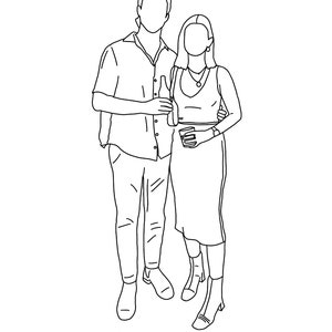 Unique Personalised Line Art for People and Pets Elevate Your Decor ...